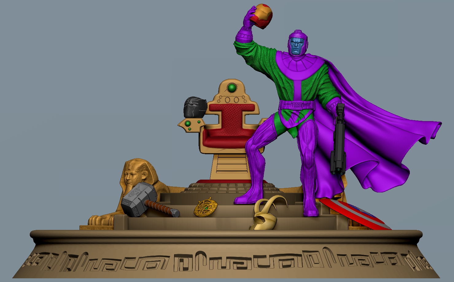 ️ Kang The Conqueror / Immortus - Victory Diorama・ 3D File for ・Cults