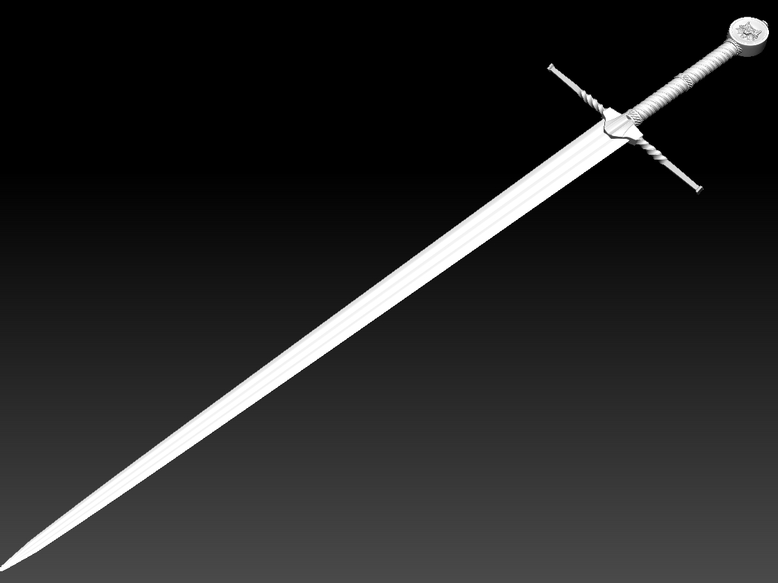 🗡️ Geralt Steel Sword -The Witcher 3 Version 3D print model・ 3D File ...