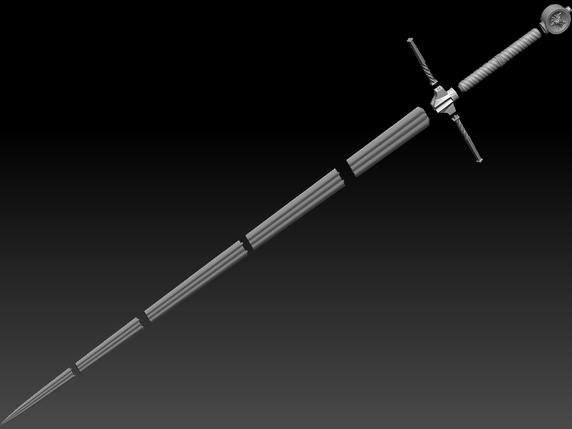 🗡️ Geralt Steel Sword -The Witcher 3 Version 3D print model・ 3D File ...