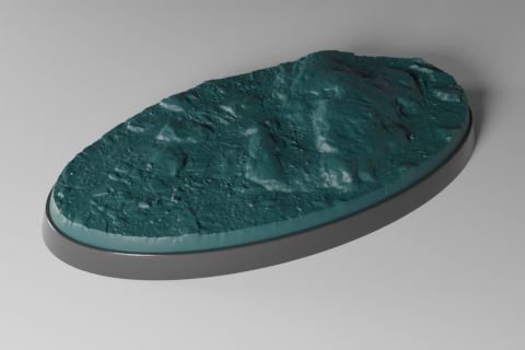 STL file 10x 75x42 mm base with stoney forest ground 🔨 ・Model to ...