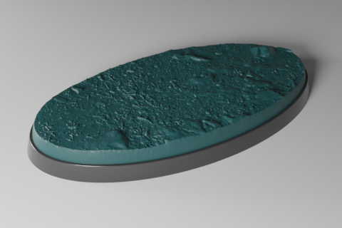 STL file 10x 75x42 mm base with stoney forest ground 🔨 ・Model to ...