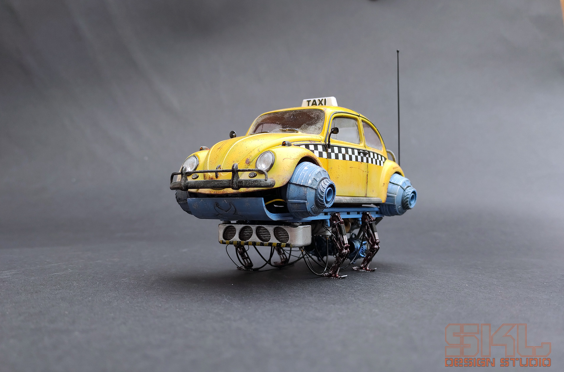 🚕 Sci-fi flying taxi・ STL File for ・Cults