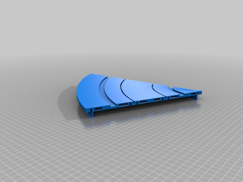 Free 3D file R1.5 cambered curve - slot car track and borders ...