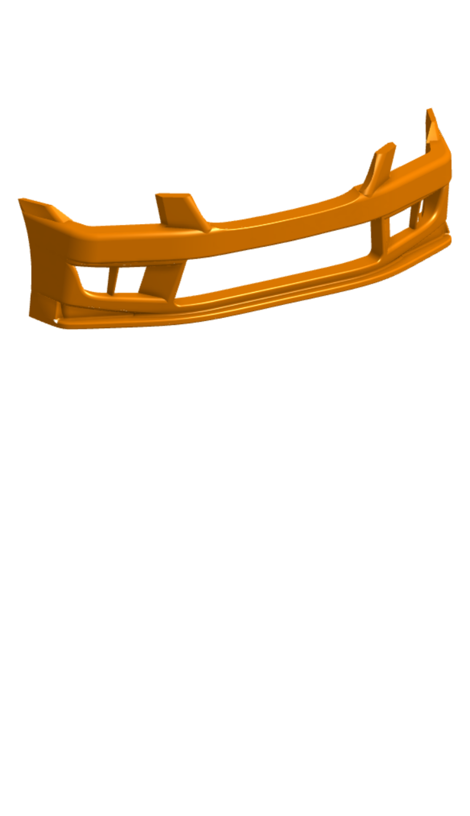 👽 VERTEX FRONT BUMPER for 1:24 ALTEZZA / LEXUS・ STL File for ・Cults