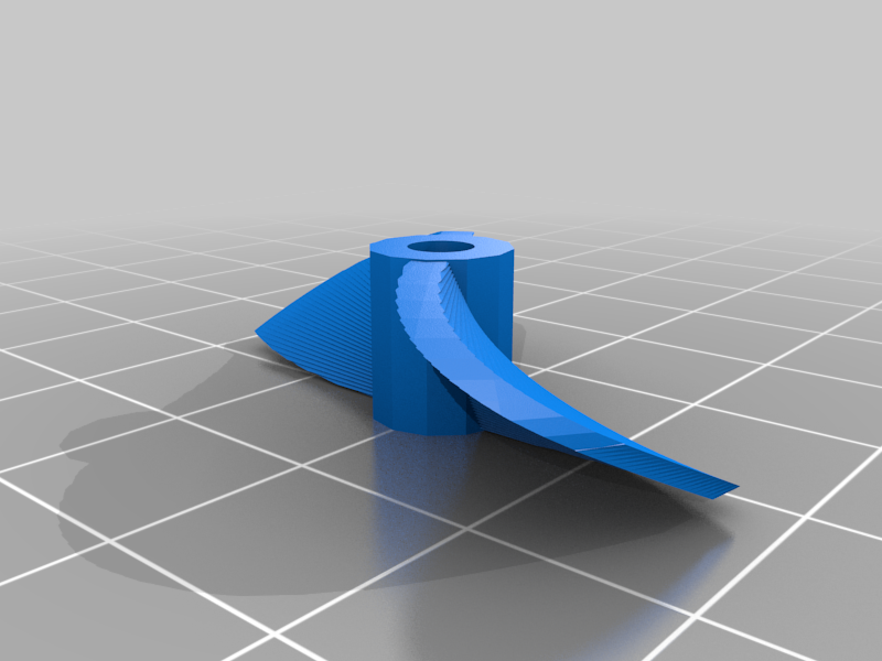 🛥️ RC boat prop custom 3 pitch blade thick 2・Free 3D File for ・Cults