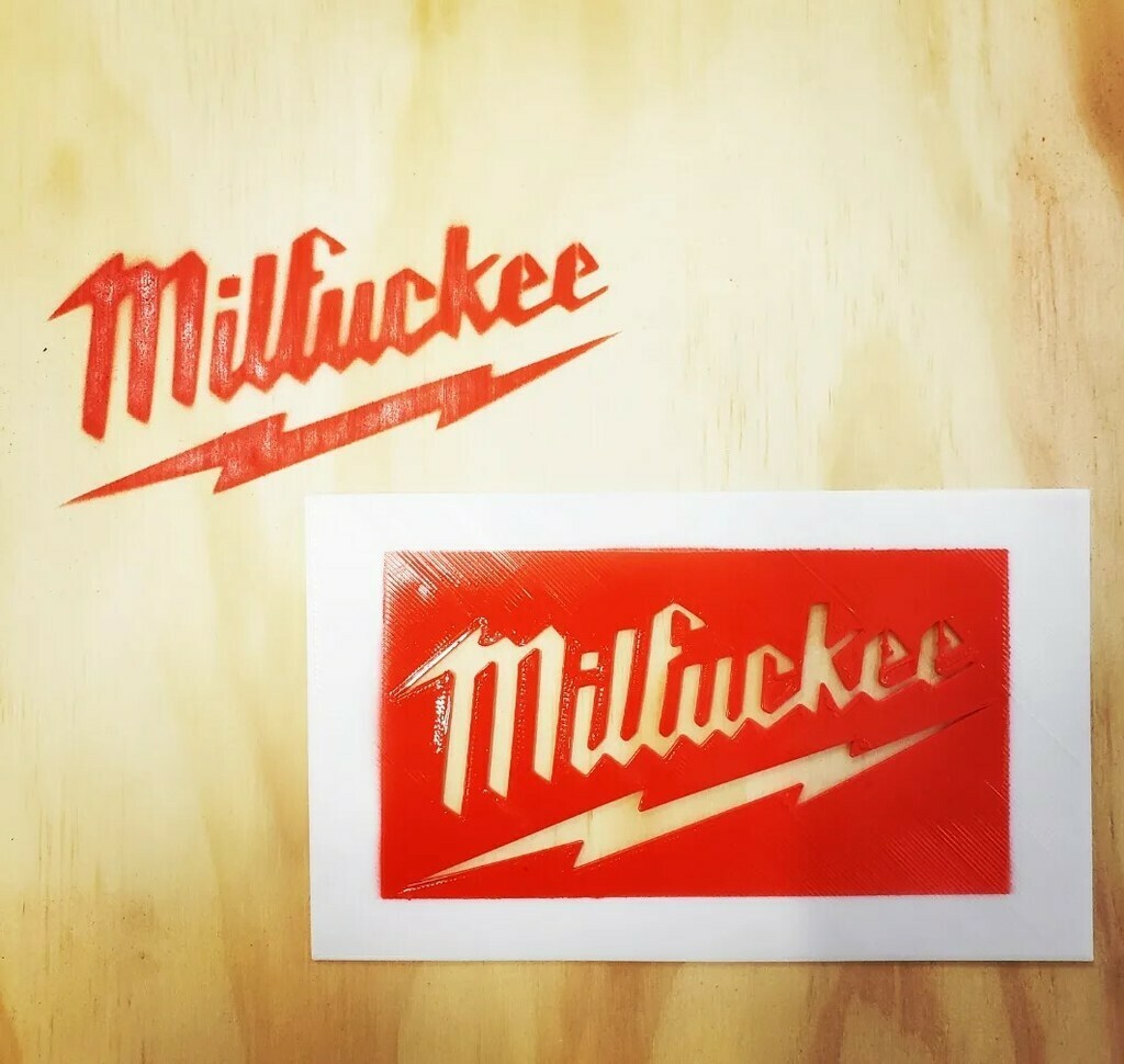 🚩 Milwaukee Stencil・Free 3D File for ・Cults