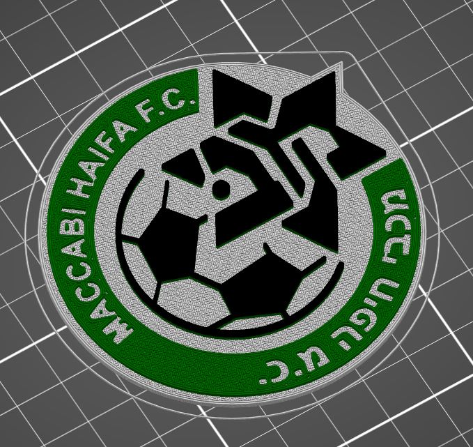 STL file Maccabi Haifa F.C 🏈 ・Model to download and 3D print・Cults