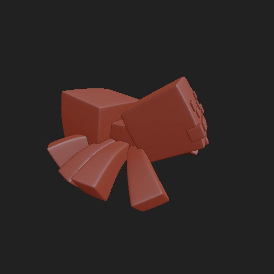 STL file Stylized Minecraft Spider Keychain 🕷️ ・3D print model to ...