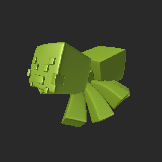 STL file Stylized Minecraft Spider Keychain 🕷️ ・3D print model to ...