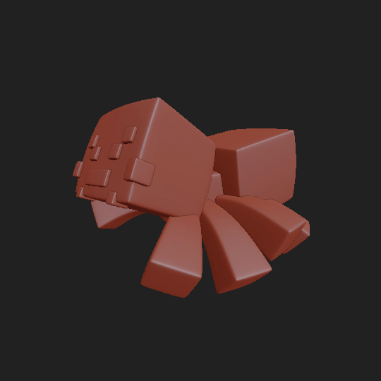 STL file Stylized Minecraft Spider Keychain 🕷️ ・3D print model to ...