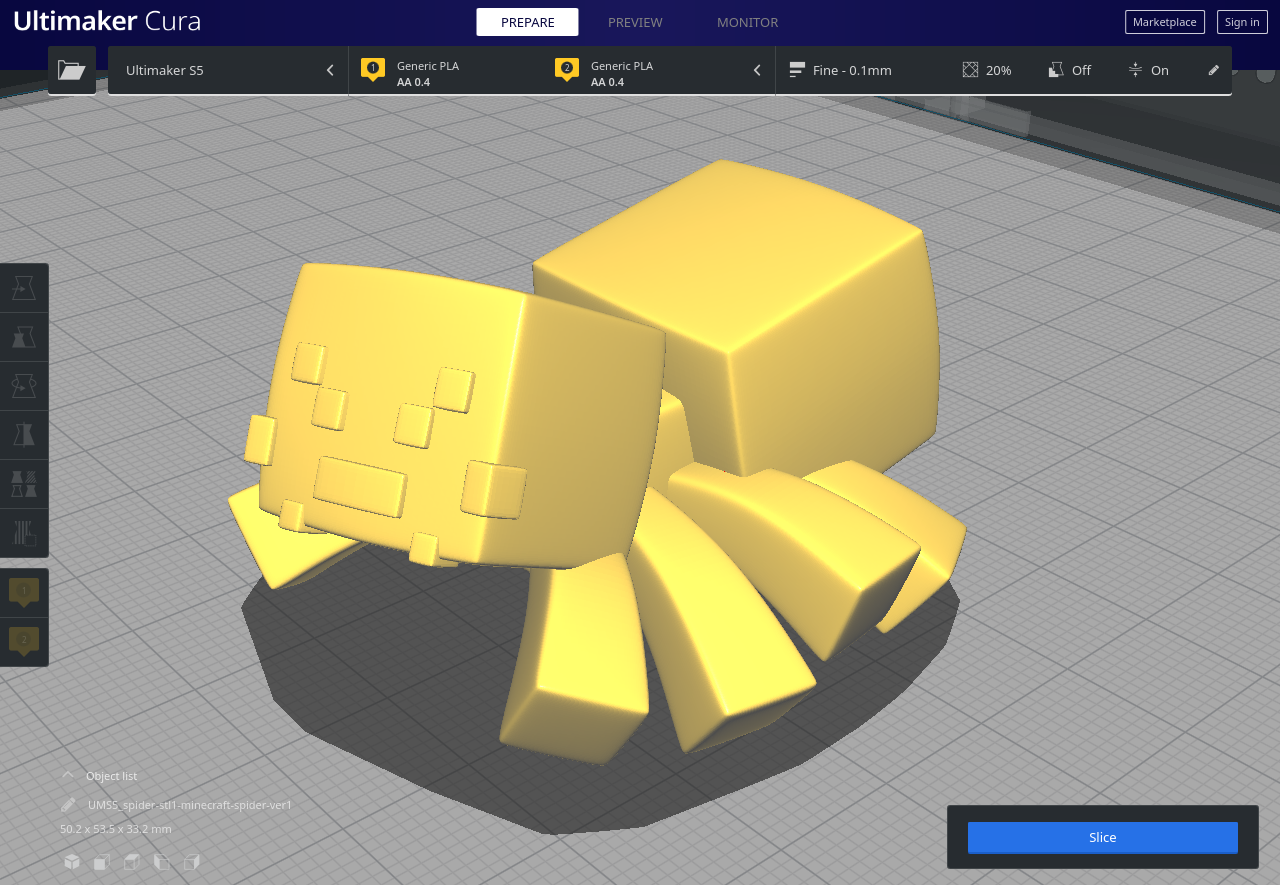 STL file Stylized Minecraft Spider Keychain 🕷️ ・3D print model to ...