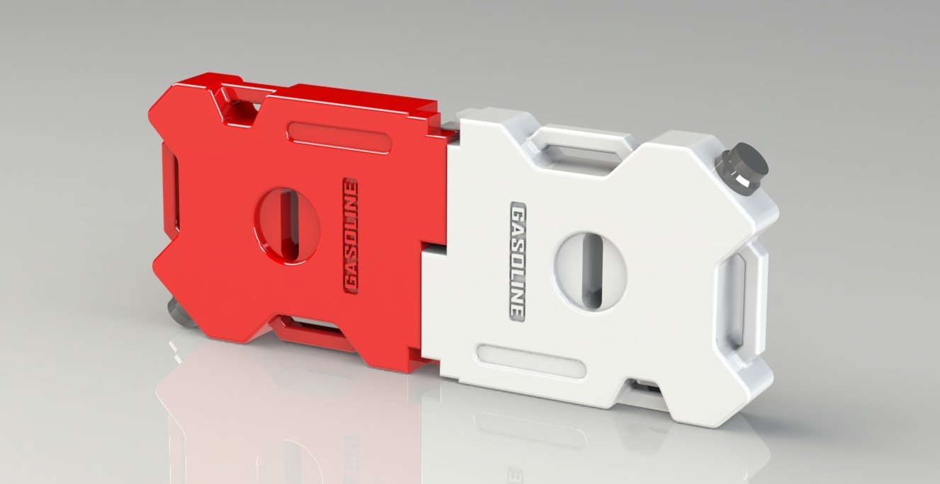 🥫 RC 1:10 Scale RotoPax Style Jerry Can/Fuel Container・ STL File for ・Cults