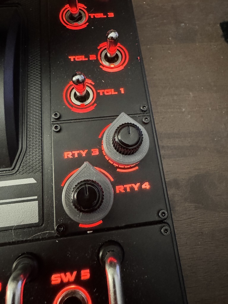 🎲 X56 HOTAS - Throttle Rotary Knob Pointers・Free 3D File for ・Cults