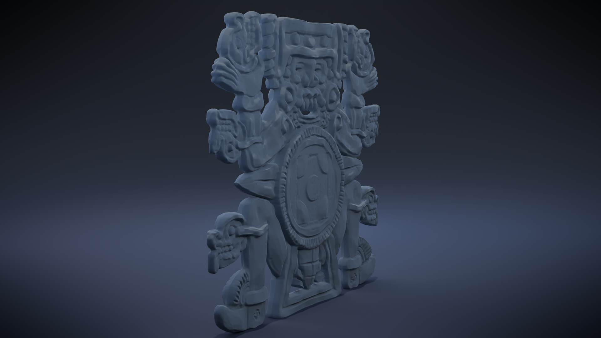 STL file Tlaltecuhtli - Aztec Deity 🕍 (OBJ)・3D printing design to ...