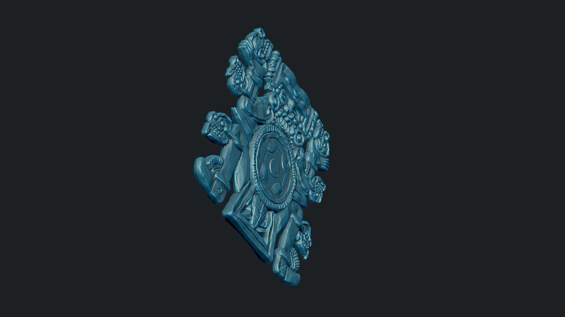 STL file Tlaltecuhtli - Aztec Deity 🕍 (OBJ)・3D printing design to ...