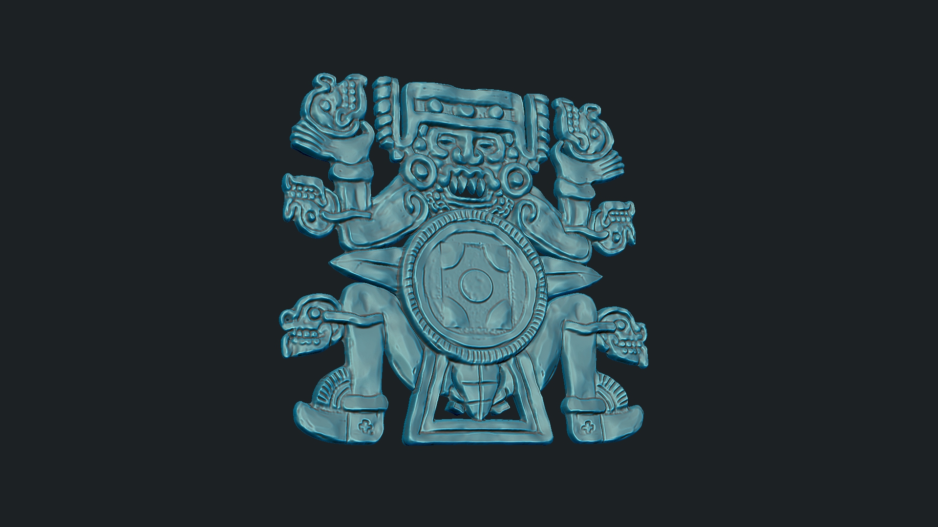 STL file Tlaltecuhtli - Aztec Deity 🕍 (OBJ)・3D printing design to ...