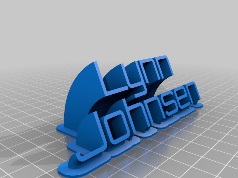 Free 3D file ljMy Customized Sweeping 2-line name plate 🏢 ・3D printable ...
