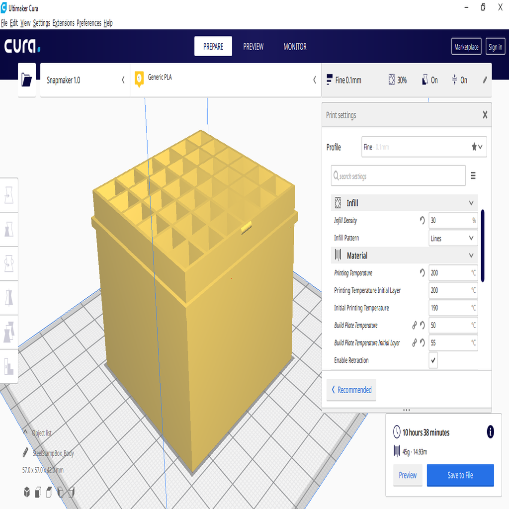 Free STL file Steel Stamp Box 📦 (GCODE)・3D print object to download・Cults