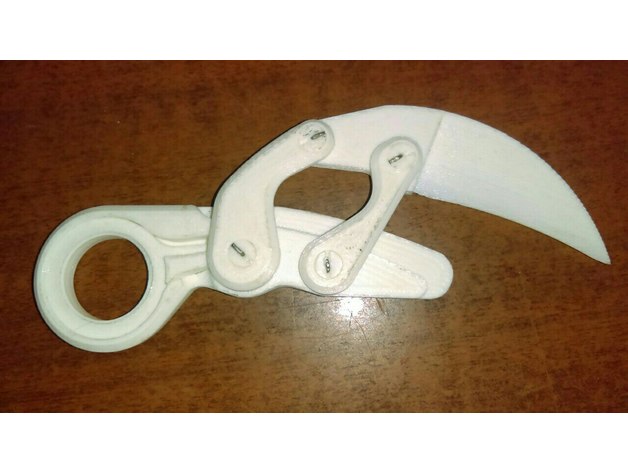Free STL file Morphing_Karambit_v1_fang_folding_knife 🎨 ・3D printable ...