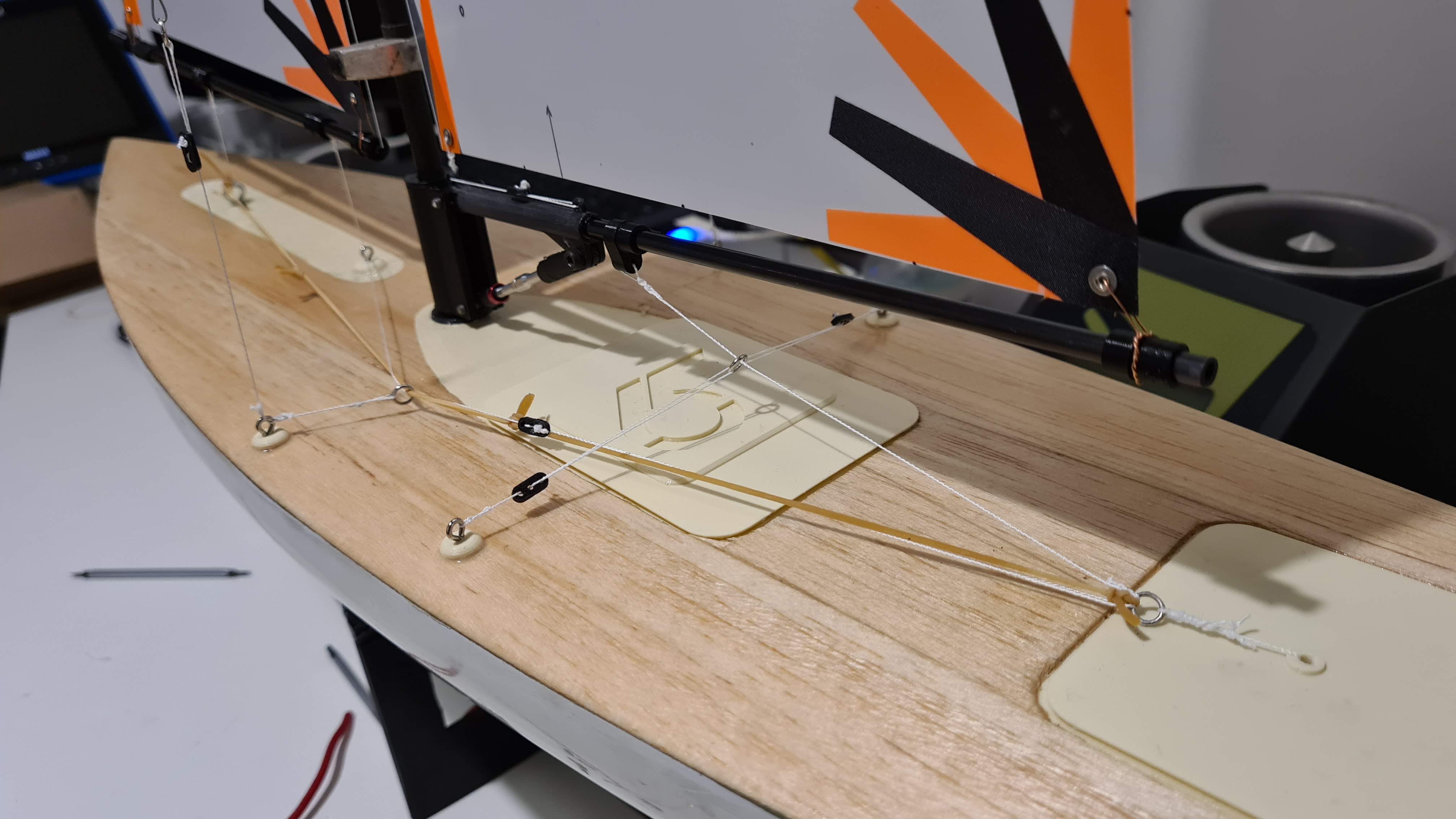 ⛵ VANG FOR RG65 SAILBOAT・ STL File for ・Cults