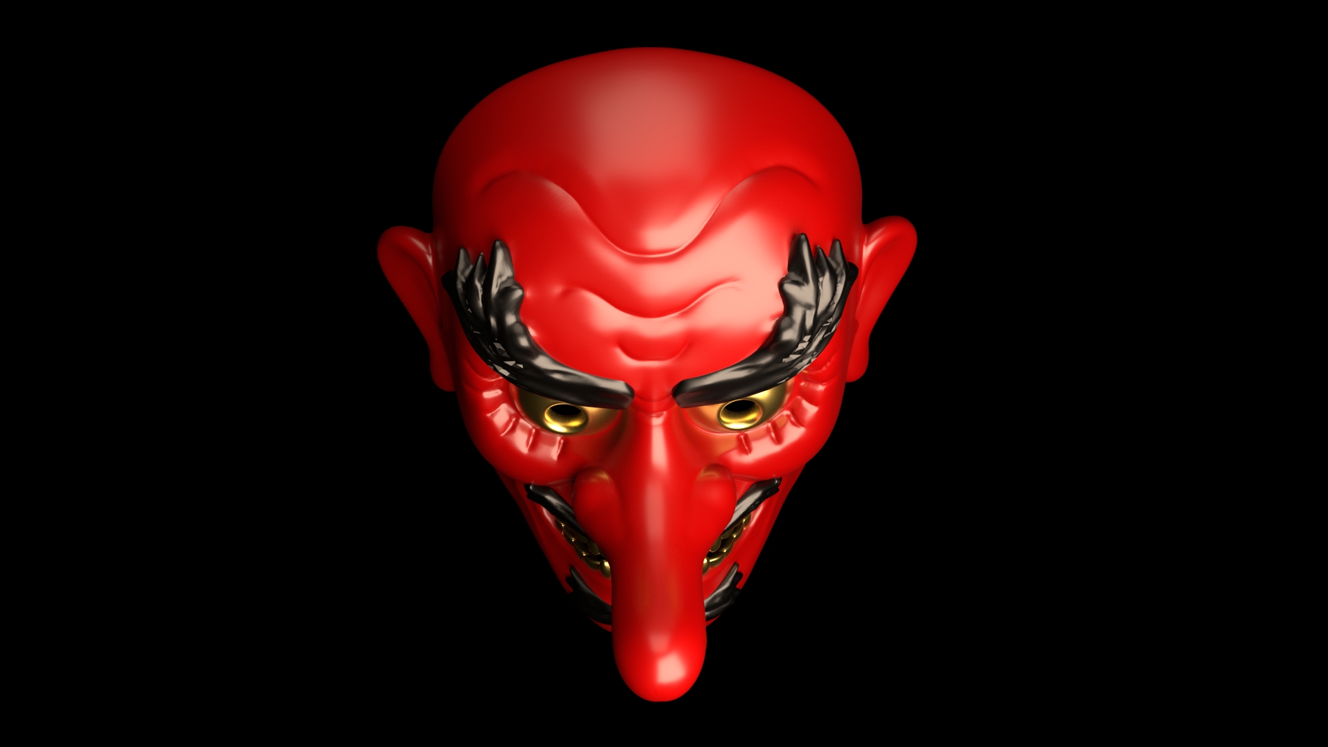 STL file Japan Tengu Mask 🇯🇵 (OBJ)・3D printable model to download・Cults