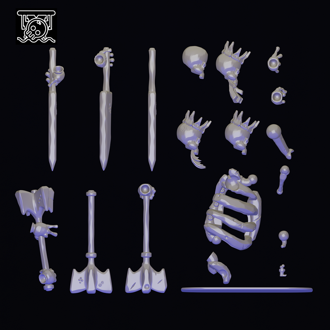 🦴 Bone Giant King・Free 3D File for ・Cults