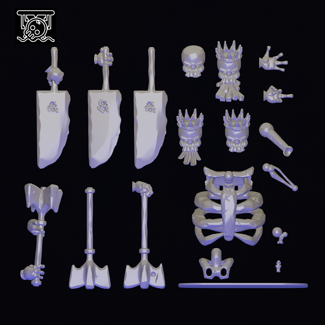 🦴 Bone Giant King・Free 3D File for ・Cults