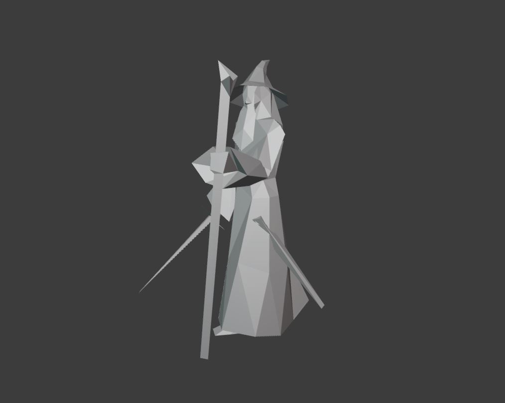 Free STL file The Lord of the Rings - Gandalf the Grey 🧙‍♂️ (OBJ)・3D ...