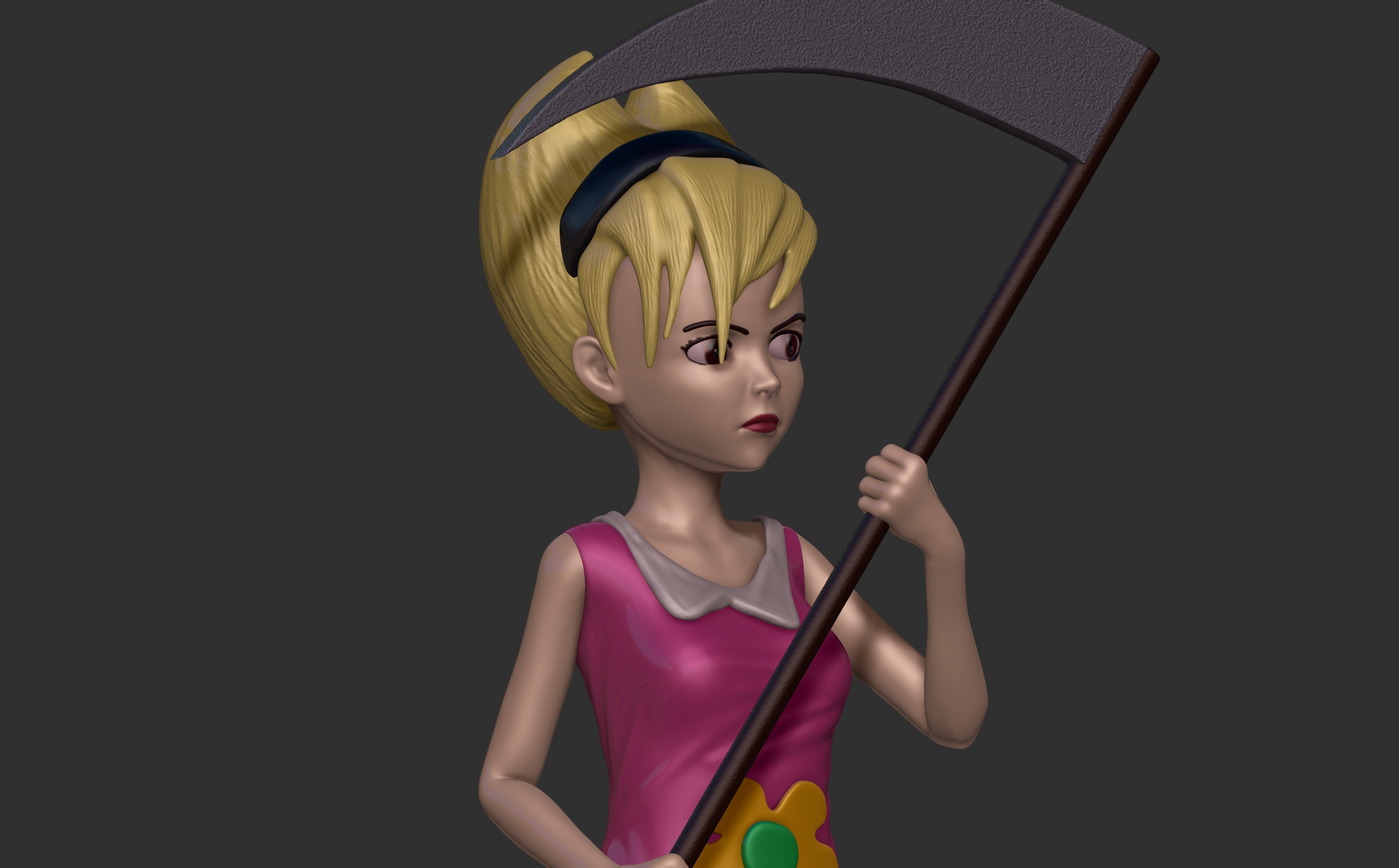 STL file Mandy the Grim Reaper 👧 (OBJ)・3D printer design to download・Cults