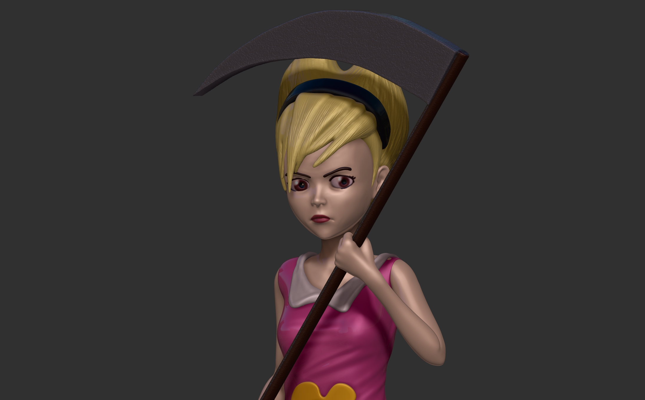 STL file Mandy the Grim Reaper 👧 (OBJ)・3D printer design to download・Cults