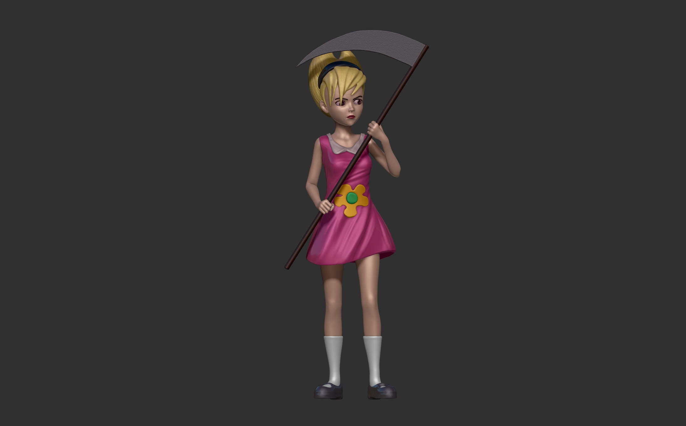 STL file Mandy the Grim Reaper 👧 (OBJ)・3D printer design to download・Cults
