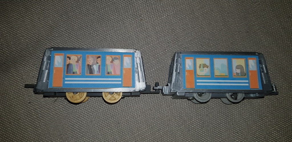 Free STL file Thomas Adventures Carriage with Filament Axles 🪢 ・3D ...