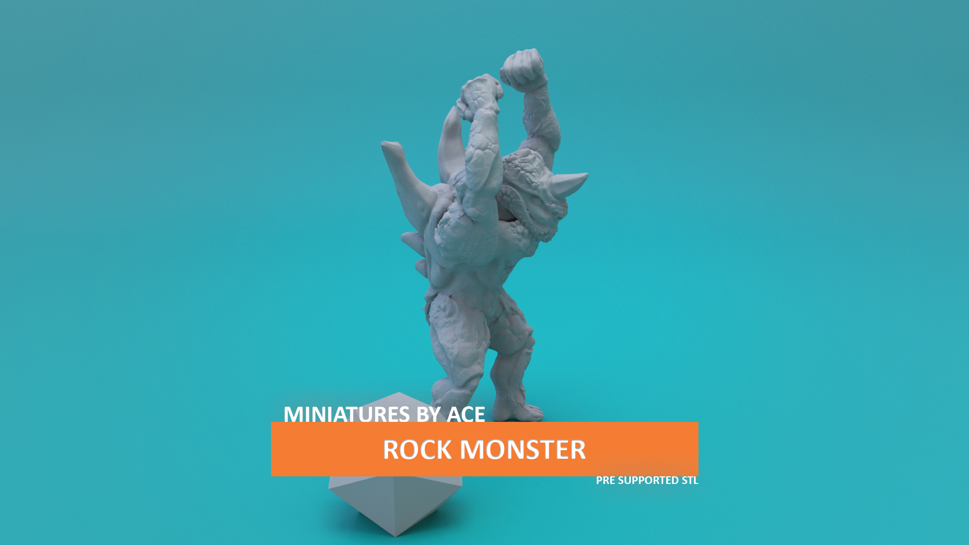 STL file Rock Monster 🪨 ・Model to download and 3D print・Cults