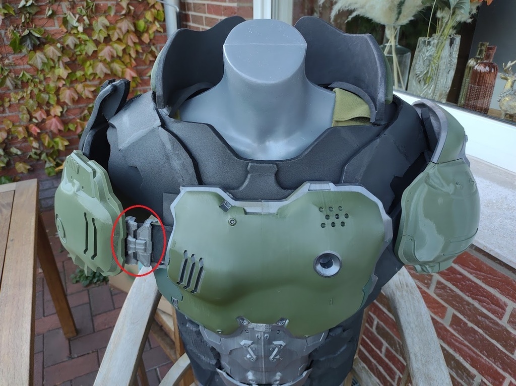 Archivo 3D gratis DOOM Slayer Chest Buckle 🎭 ・Objeto de impresión 3D ...