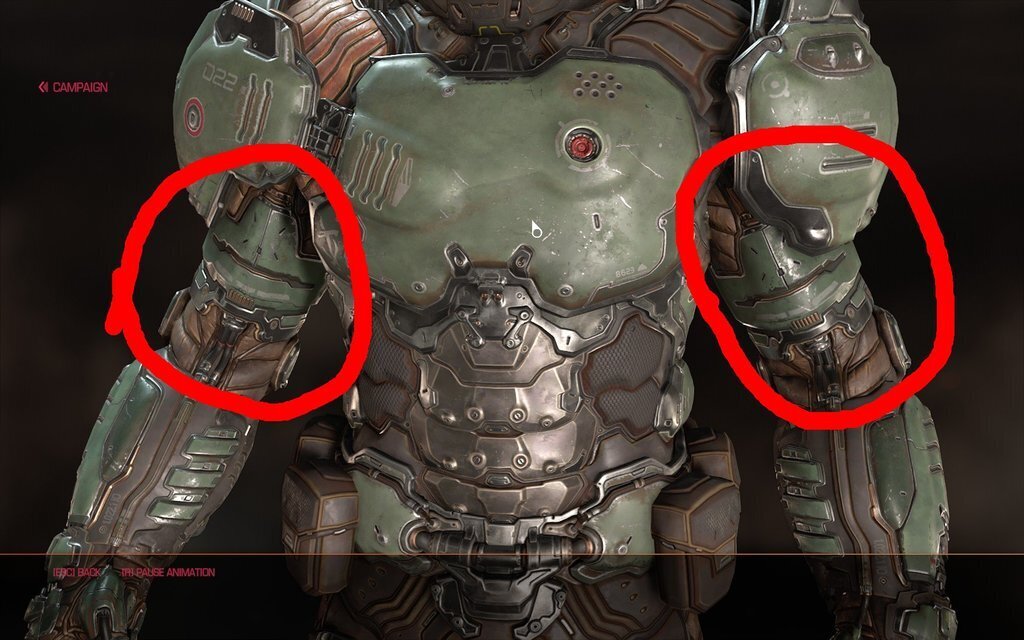 💪 DOOM Slayer Biceps Armor for Cosplay・Free 3D File for ・Cults