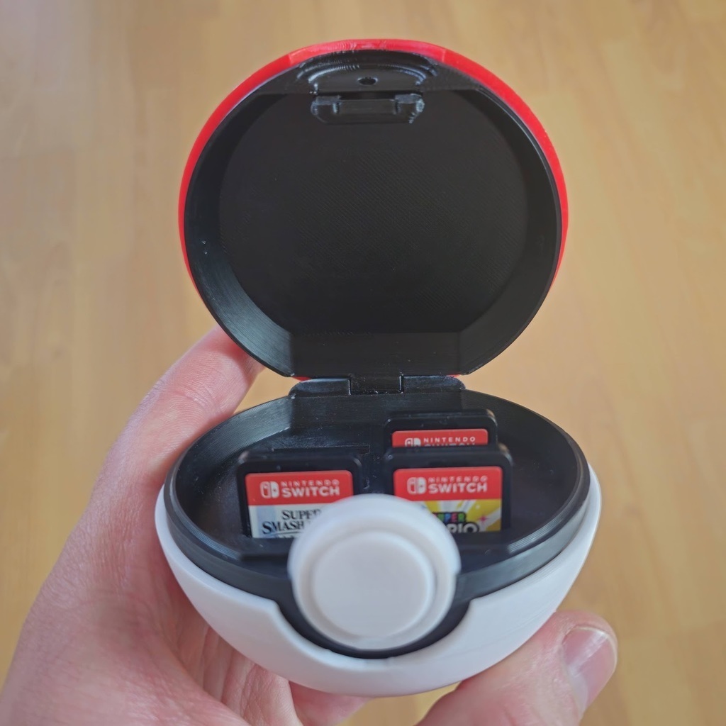 🐉 Springloaded Pokeball with automatic openig mechanism・Free 3D File for ・Cults