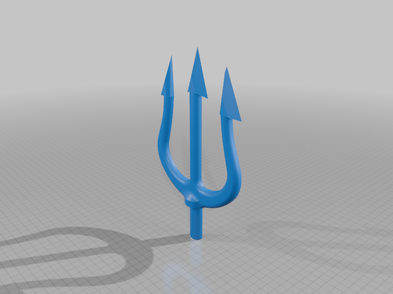🔱 Trident or devil pitchfork・Free 3D File for ・Cults