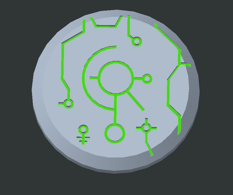 OBJ file Cyber Styled Base 32mm for wargames 💀 ・3D printable model to ...