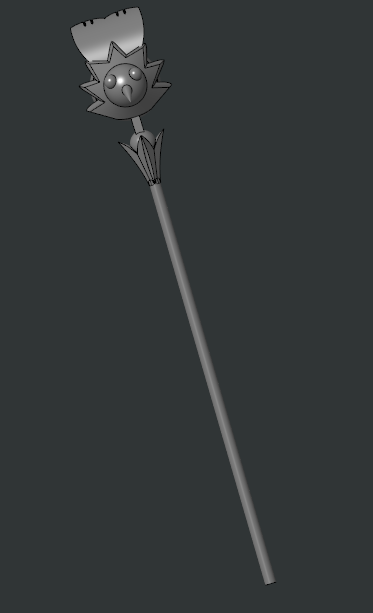 STL file Owl House Willow Park's staff for cosplay 🦉 (OBJ)・Template to ...