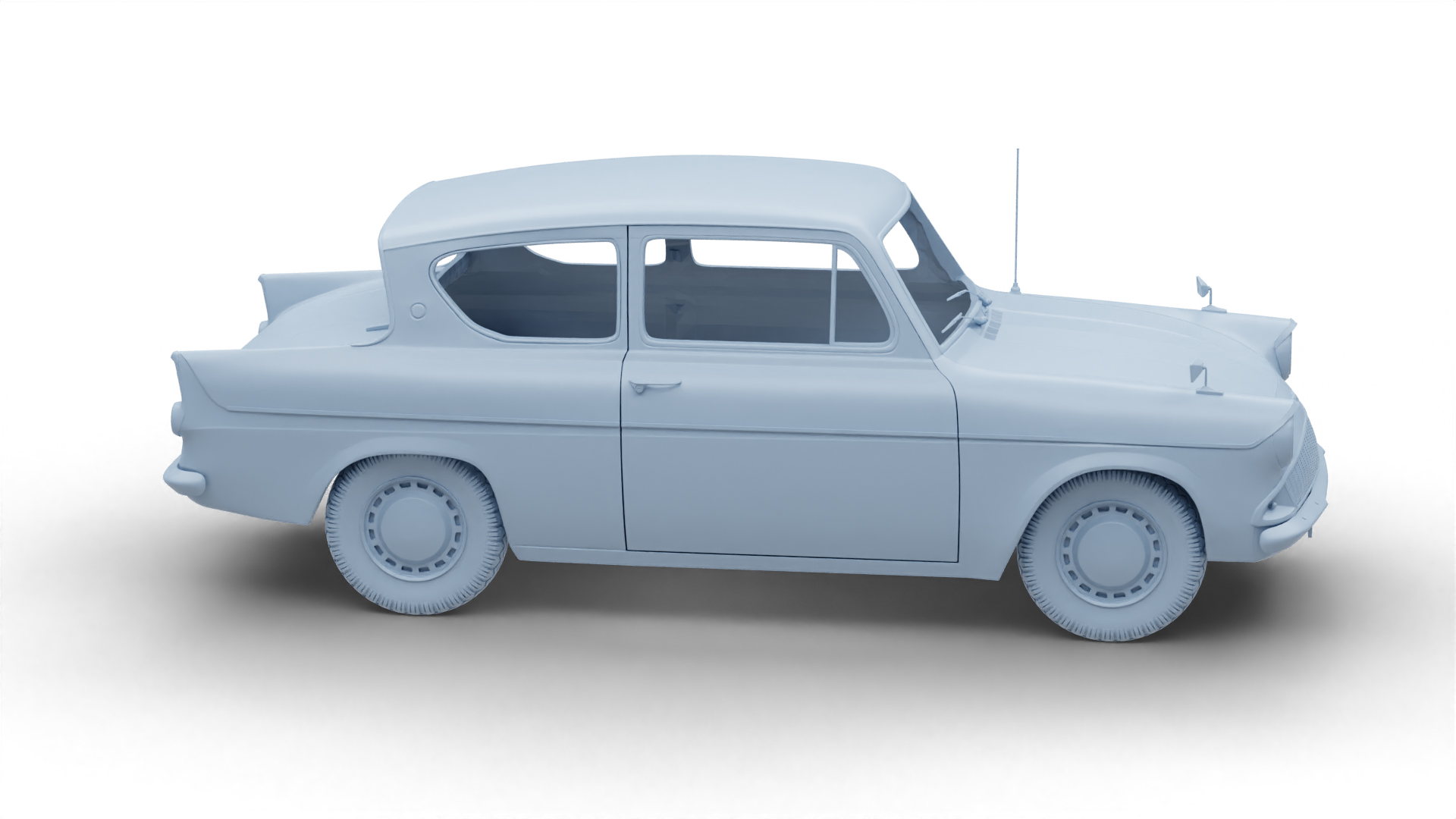 🚙 Ford Anglia 105E Body and Wheels・ 3D File for 3D printing・Cults