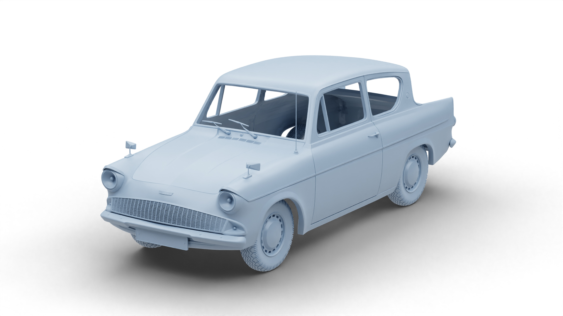 🚙 Ford Anglia 105E Body and Wheels・ 3D File for 3D printing・Cults