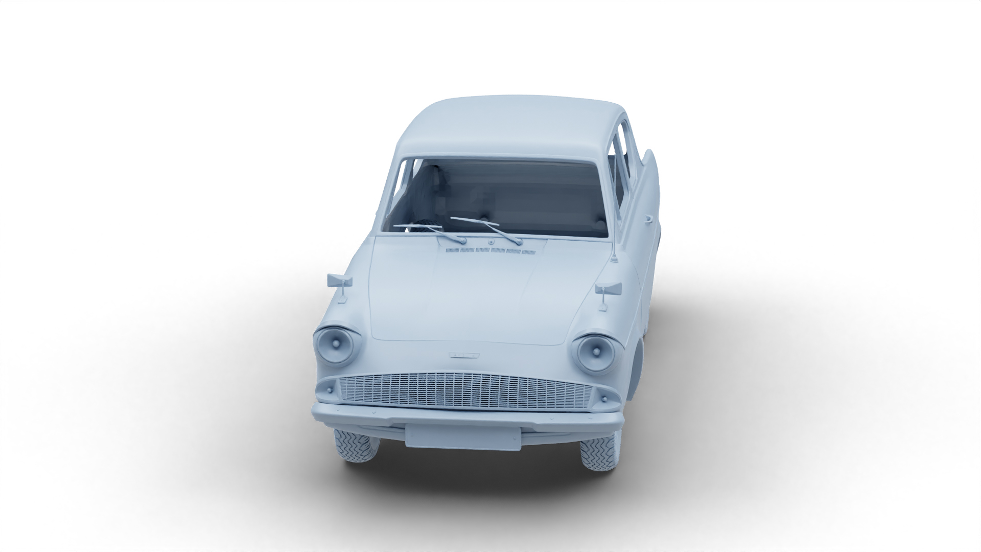 🚙 Ford Anglia 105E Body and Wheels・ 3D File for 3D printing・Cults