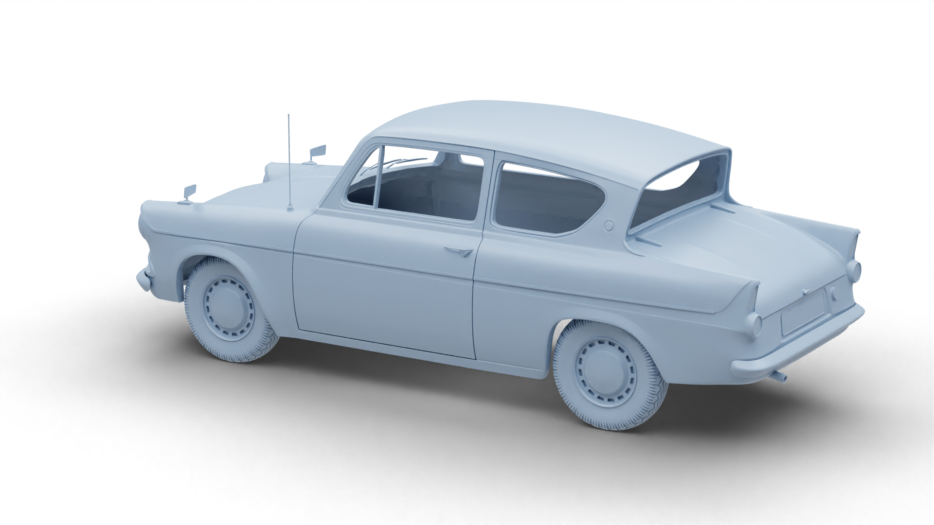 🚙 Ford Anglia 105E Body and Wheels・ 3D File for 3D printing・Cults