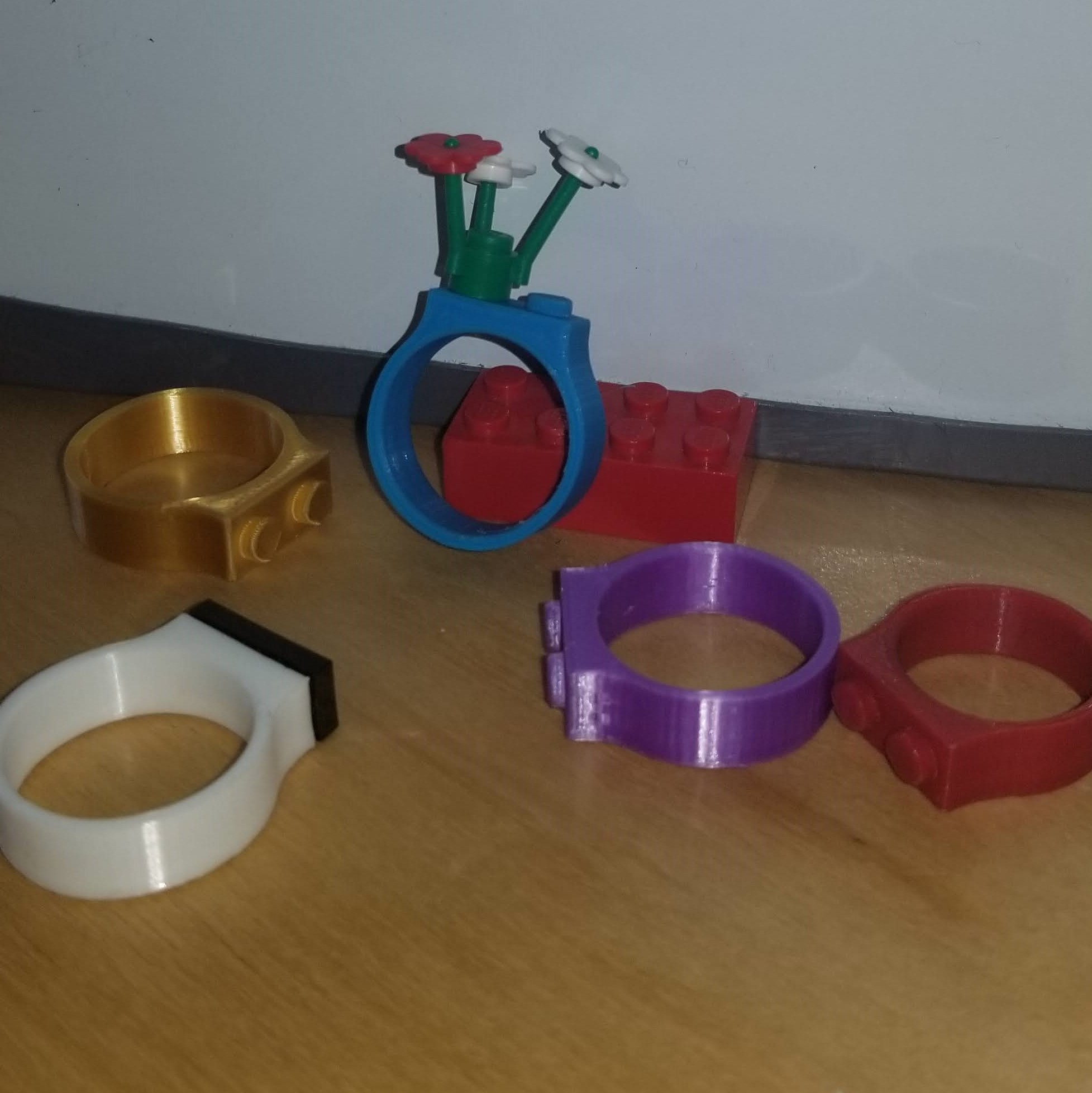 STL file LEGO ring 💍 ・3D printable design to download・Cults