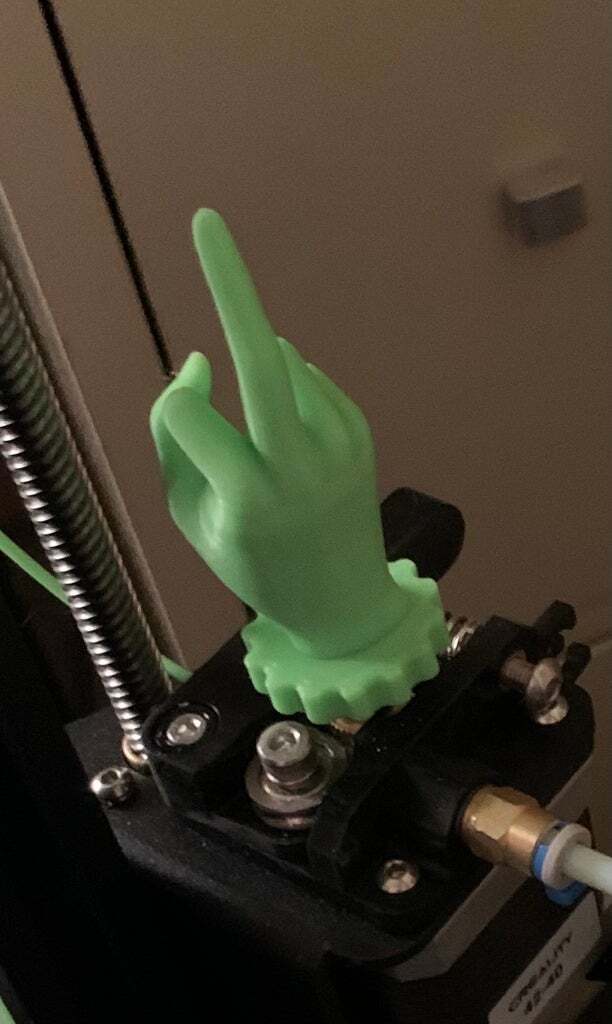 🔧 Ender 3 v2 Middle Finger Extruder Knob・Free STL File for ・Cults