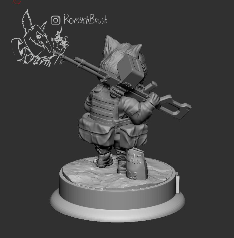 STL file Airsoft cat 🔫 (OBJ)・Model to download and 3D print・Cults