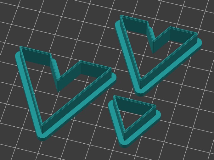 STL file 3 pcs triangle cutter 🔺 ・3D printable model to download・Cults
