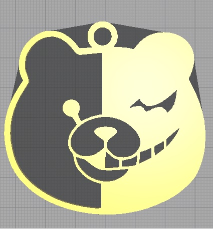 STL file Monokuma Keychain 🗝️・3D printer model to download・Cults