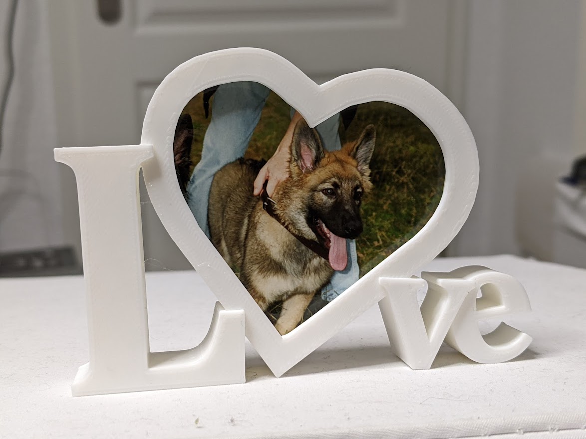 ️‍🔥 Love - DIY 3D Photo Frame Picture Box・ STL File for ・Cults