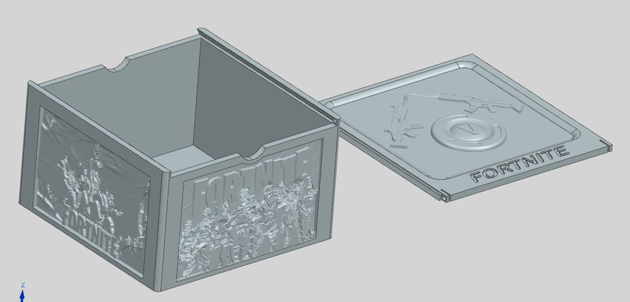 📦 Fortnite box・Free STL File for ・Cults